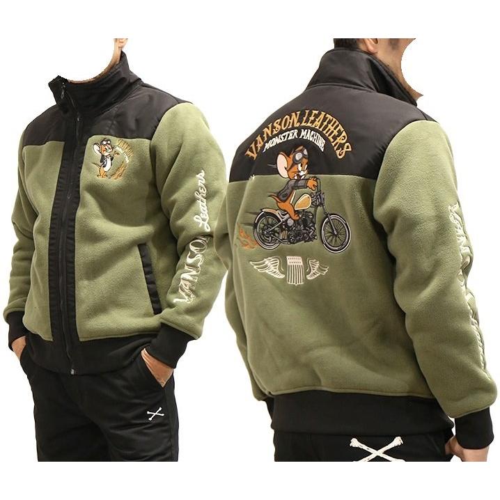 【セール！40%オフ！】VANSON×TOM&JERRY バンソン トムジェリ コラボ ボンディング フリースジャケット（TJV-2336） : tjv-2336 : モトブルーズ神戸 ...