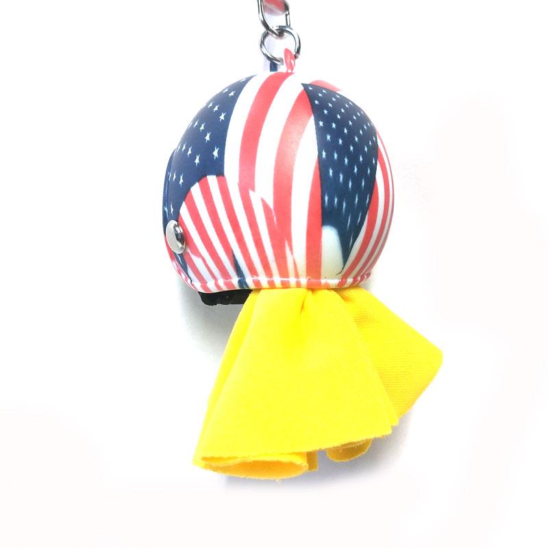 てるぼう＆ヘルメットキーホルダーセット『USA』 雨 梅雨 てるてる坊主 [TKC-09] :TKC-09:モトブルーズ神戸 - 通販 - Yahoo!ショッピング