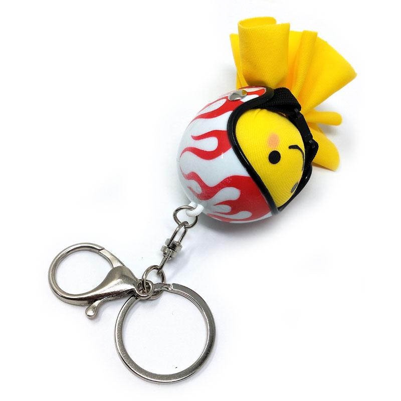 てるぼう＆ヘルメットキーホルダーセット『フレイム ホワイト』 雨 梅雨 てるてる坊主 [TKC-16] : モトブルーズ神戸 - 通販 - Yahoo!ショッピング