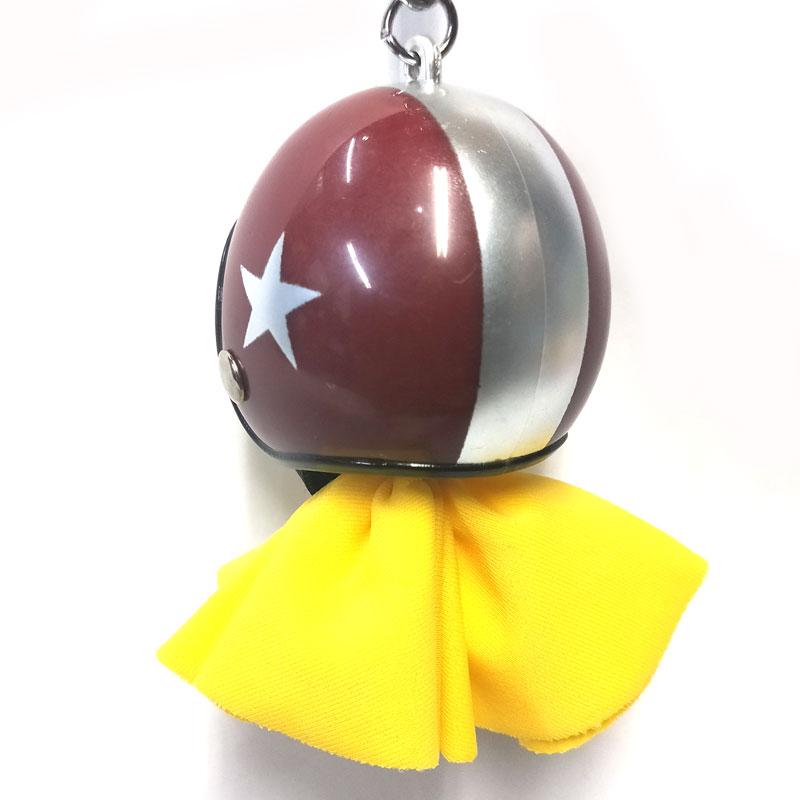 てるぼう＆ヘルメットキーホルダーセット『スター マルーン』雨 梅雨 てるてる坊主 [TKC-33] :TKC-33:モトブルーズ神戸 - 通販 - Yahoo!ショッピング