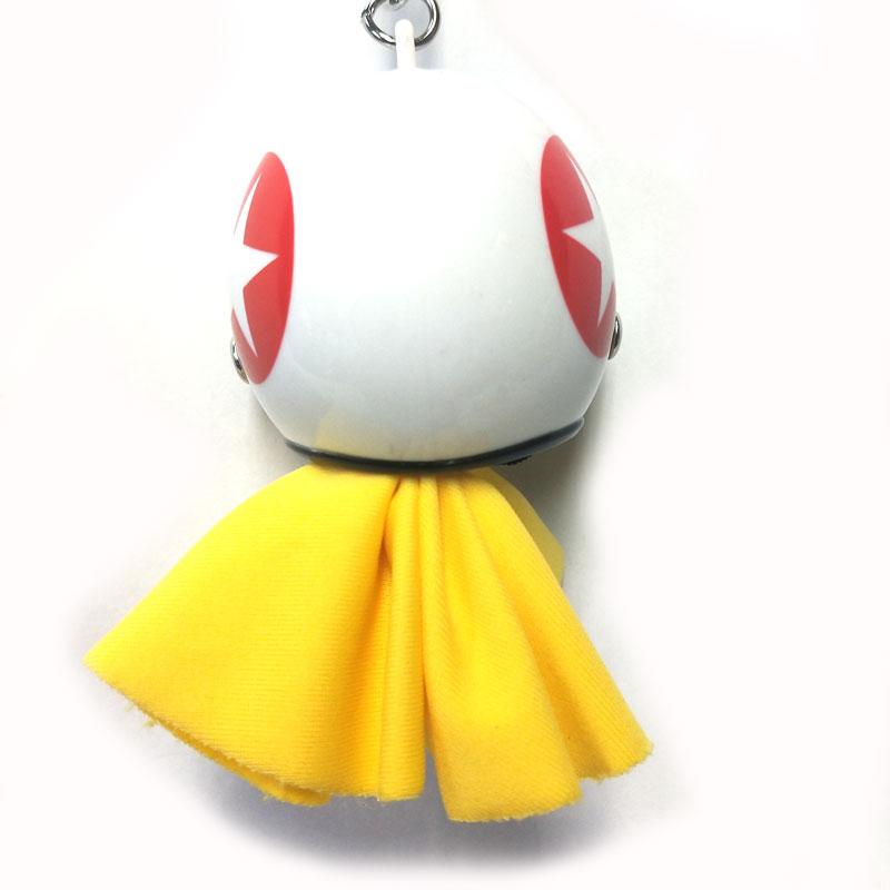 てるぼう＆ヘルメットキーホルダーセット『ホワイトスター』雨 梅雨 てるてる坊主 [TKC-36] : モトブルーズ神戸 - 通販 - Yahoo!ショッピング