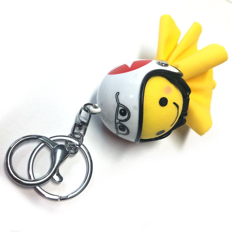 てるぼう＆ヘルメットキーホルダーセット『ホワイトスター』雨 梅雨 てるてる坊主 [TKC-36] : モトブルーズ神戸 - 通販 - Yahoo!ショッピング