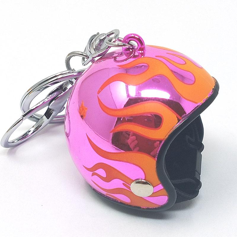 てるぼう＆ヘルメットキーホルダーセット『フレイム メタリックピンク』 雨 梅雨 てるてる坊主 [TKC-50] :TKC-50:モトブルーズ神戸 - 通販 - Yahoo!ショッピング