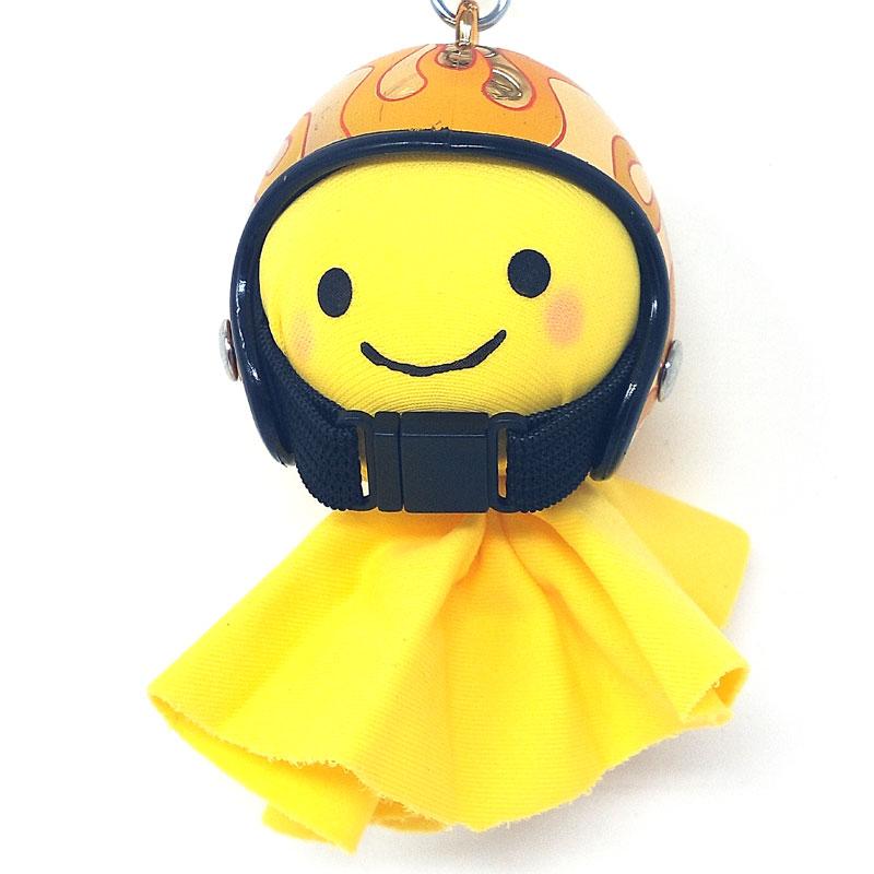 てるぼう＆ヘルメットキーホルダーセット『フレイム ゴールド』 雨 梅雨 てるてる坊主 [TKC-51] :TKC-51:モトブルーズ神戸 - 通販 - Yahoo!ショッピング