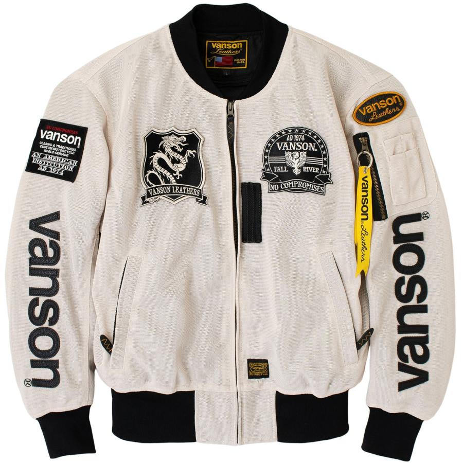 VANSON 【30％OFF！】VANSON バンソン メッシュMA-1ジャケット（VS24101S） : モトブルーズ神戸 - 通販 - Yahoo!ショッピング