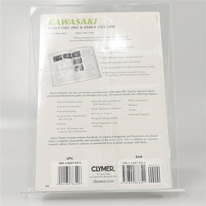 展示品 KX60/1983-2002 KX80/1983-1990 CLYMER/クライマー リペアマニュアル(700444) : モトボックス - 通販 - Yahoo!ショッピング