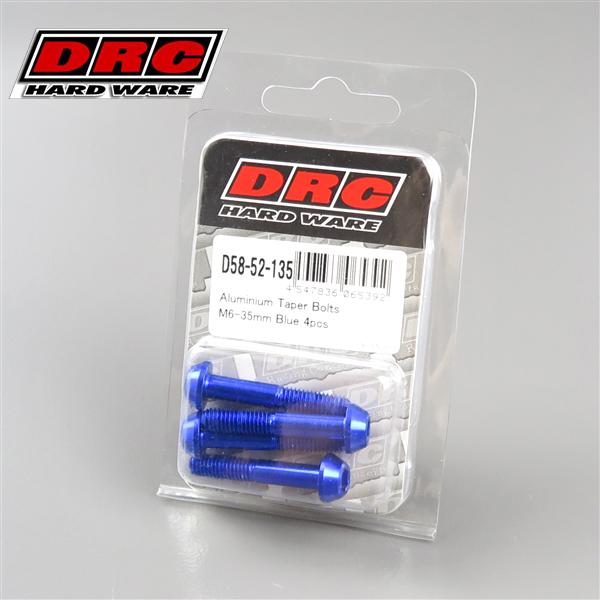 DRC M6 アルミテーパーボルト 35mm/4本 ブルー 展示品 (D58-52-135)検索/ネジ : モトボックス - 通販 - Yahoo!ショッピング