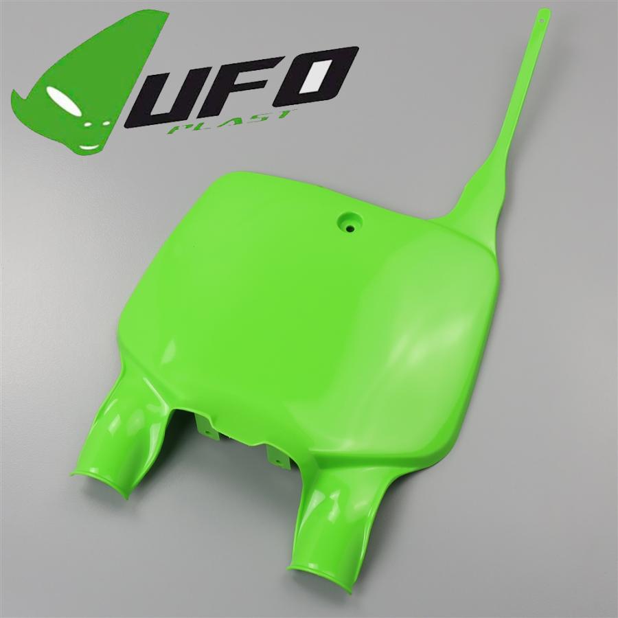 展示品 KX125/KX250/KX500 '96-'02 UFO フロントナンバープレート グリーン (UF-3701-026) : モト ...