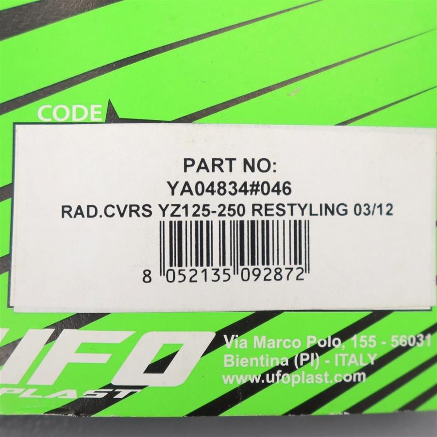 展示品 YZ125/250 '02-'14 UFO 4stルック ラジエターカバー/シュラウド ホワイト 検/カウル/外装 (UF-4834-046) : モトボックス - 通販 ...