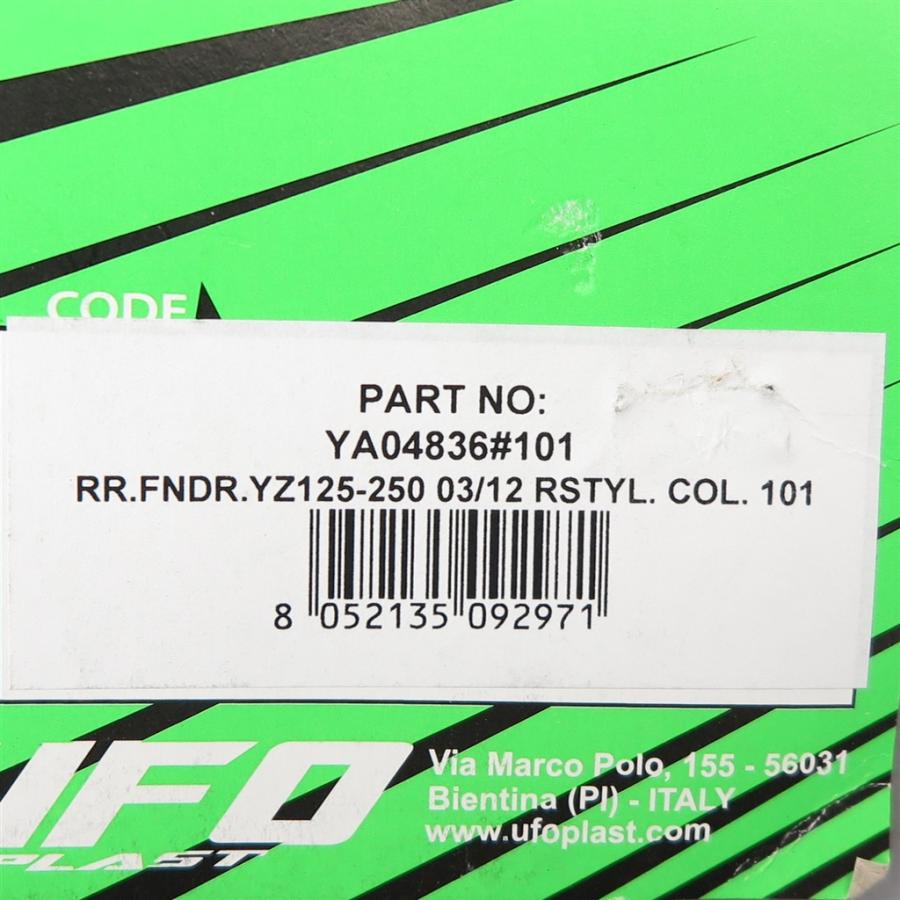 展示品 YZ125/250 '03-'14 UFO 4stルック リアフェンダー イエロー 検/カウル/外装 (UF-4836-101) : モトボックス - 通販 - Yahoo!ショッピング