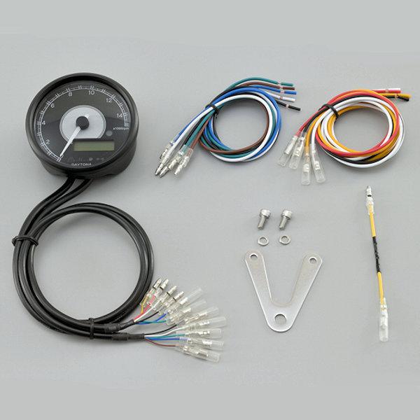 DAYTONA（バイク用品） デイトナ DAYTONA 48143 VELONA 電気式スピード＆タコメーターΦ80 15000rpmブラック ...
