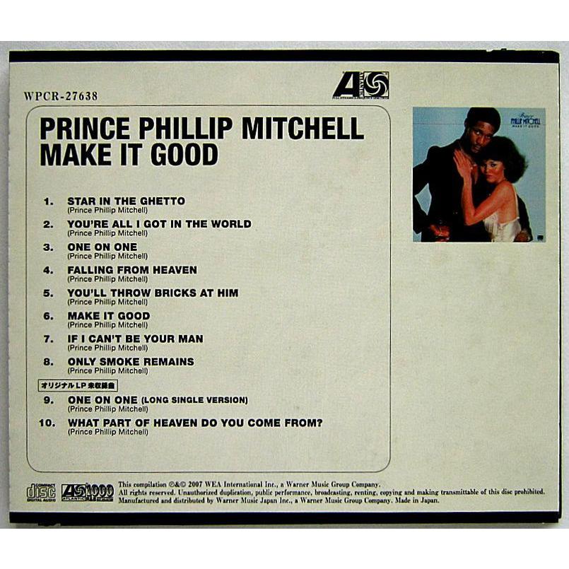 【中古】PRINCE PHILLIP MITCHELL プリンス・フィリップ・ミッチェル ／ MAKE IT GOOD 〔CD〕 : りずむ ...