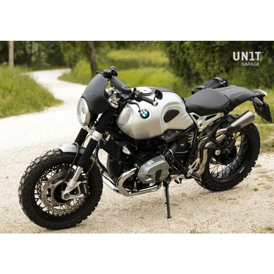 BMW RnineT スリップオンマフラー ハイパイプ ステンレス＆チタン Eマーク付き UNIT GARAGE (ユニットガレージ ...