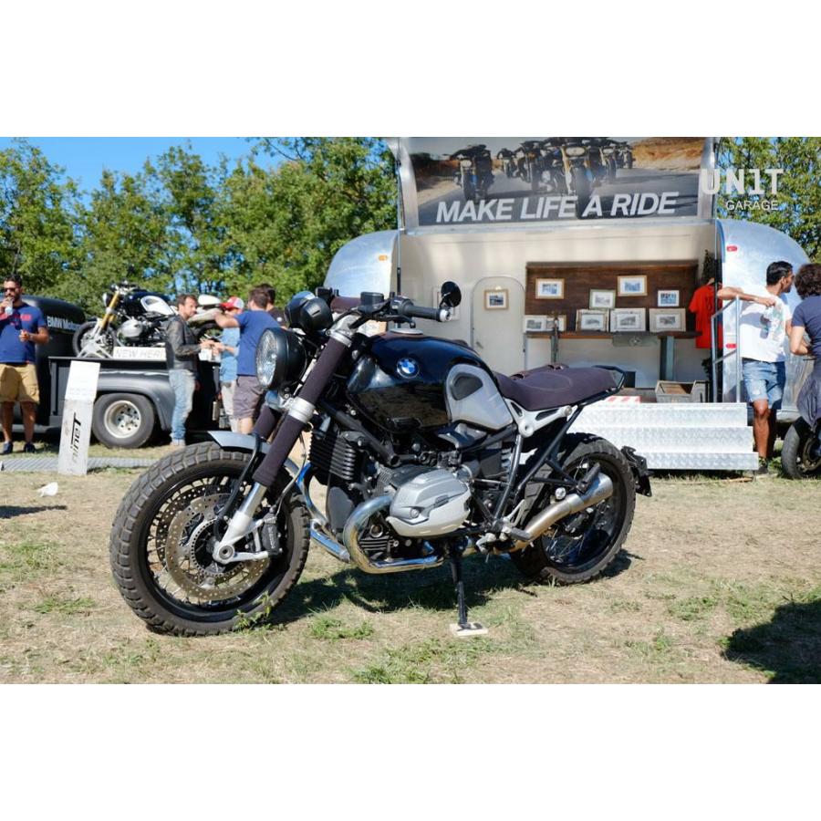 BMW RnineT スリップオンマフラー ローパイプ ステンレス＆チタン Eマーク付き UNIT GARAGE (ユニットガレージ ...