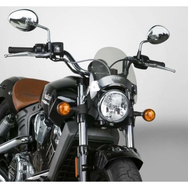 National Cycle Flyscreen ウィンドシールド ストレートブラケット -43フォーク ライトスモーク INDIAN ...