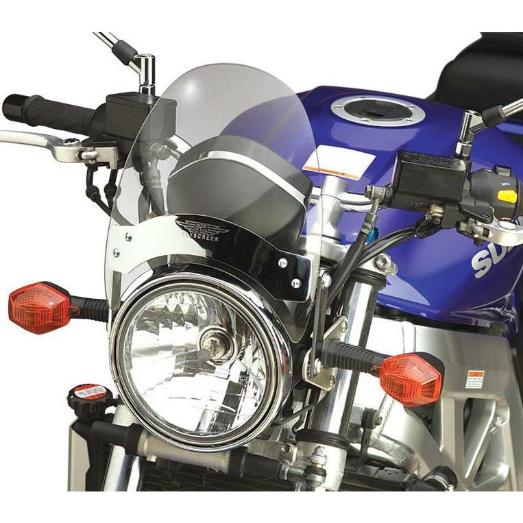 National Cycle Flyscreen ウィンドシールド ヘッドライトマウント ライトスモーク SUZUKI ヘッドライト左右で固定 ...