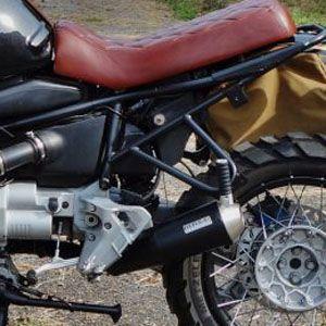 BMW R1100GS Tromb チタン Curve スリップオンマフラー マットブラック MASS Exhaust ...