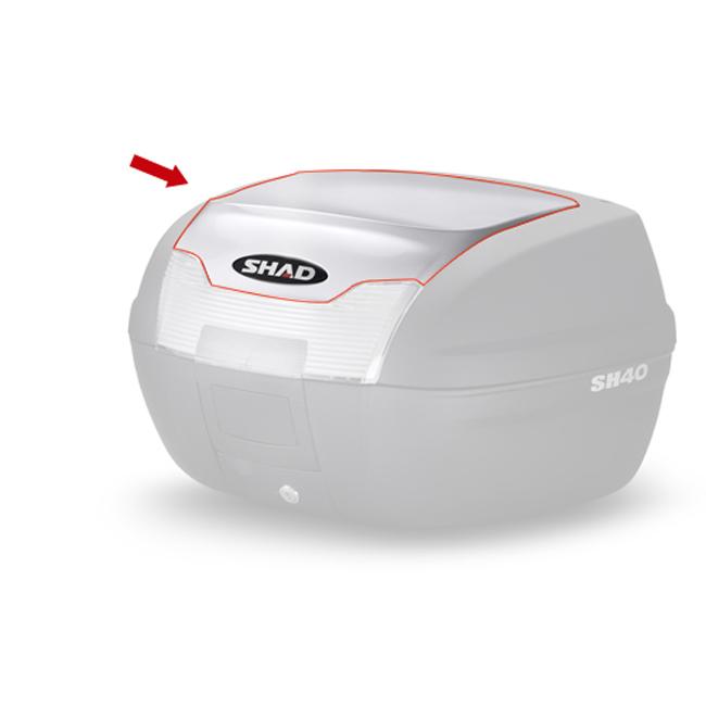 SHAD SH40 トップケース用 カラーパネル ブラックメタル/シルバー/レッド/ホワイト/ブルー : モトパーツ バイクカスタムパーツ ...