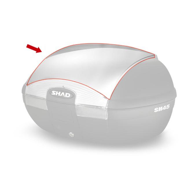SHAD SH45 トップケース用 カラーパネル ブラックメタル/シルバー/レッド/ホワイト/ブルー : モトパーツ バイクカスタムパーツ ...