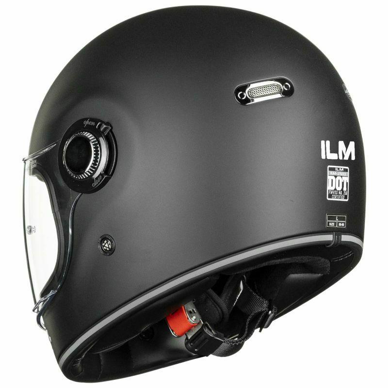 ILM フルフェイスヘルメット マットブラック レトロ ネオクラシック "Z503" : モトパーツ バイクカスタムパーツ 専門店 - 通販 - Yahoo!ショッピング