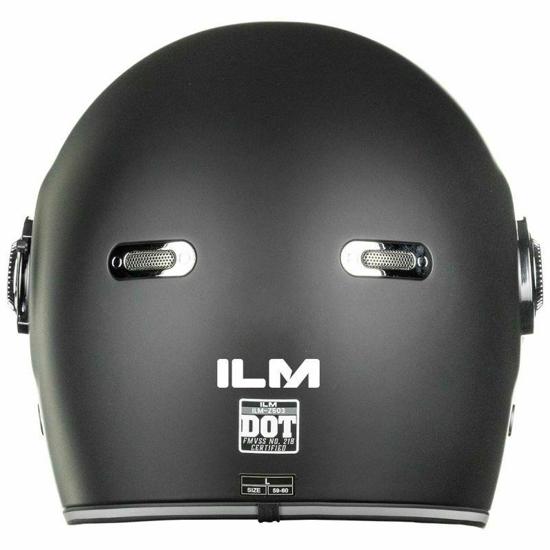 ILM フルフェイスヘルメット マットブラック レトロ ネオクラシック "Z503" : モトパーツ バイクカスタムパーツ 専門店 - 通販 - Yahoo!ショッピング