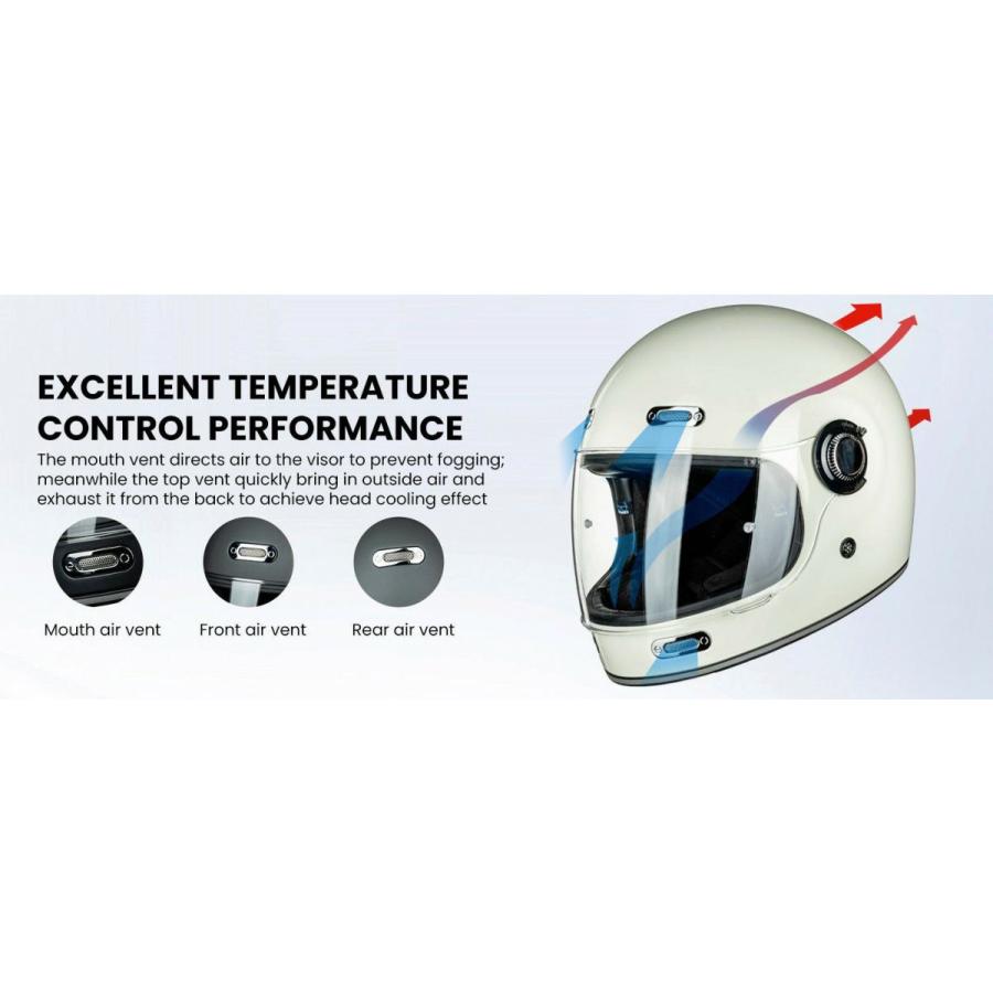 ILM フルフェイスヘルメット マットブラック レトロ ネオクラシック "Z503" : モトパーツ バイクカスタムパーツ 専門店 - 通販 - Yahoo!ショッピング