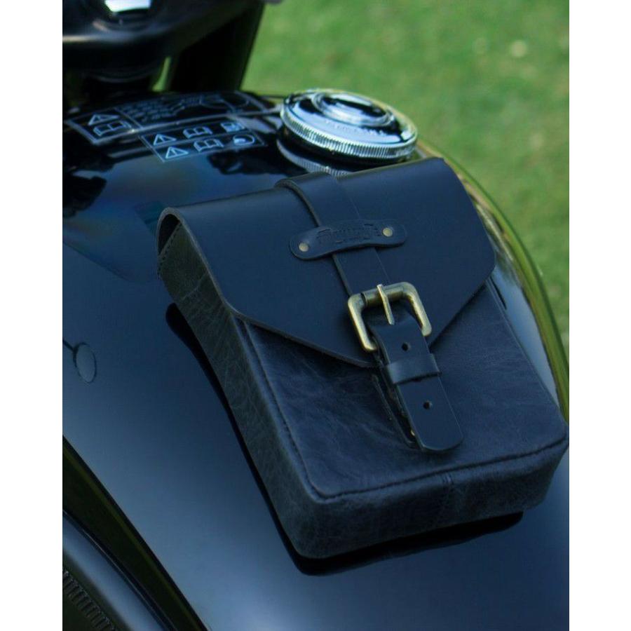 TRIP MACHINE(トリップマシン) タンクポーチ レザー ブラック 汎用 : モトパーツ バイクカスタムパーツ 専門店 - 通販 - Yahoo!ショッピング