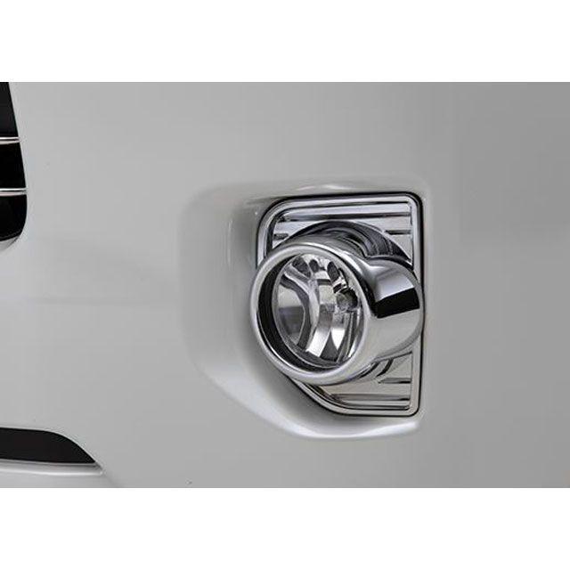 ブランド登録なし 正規品／Revier フォグランプカバー メッキ ABS樹脂製 ハイエース 200系 4型以降用 Revier 車 自動車 ...