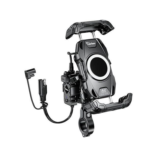 Kaedear カエディア Air Mount スライドロック QI USB バイク : モトメガネ2号店 - 通販 - Yahoo!ショッピング