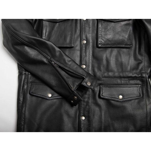 DEGNER デグナー 2025-2026秋冬モデル 25WJ-2 ミドル丈レザージャケット（ブラック） サイズ XL バイク : モトメガネ2号店 - 通販 - Yahoo!ショッピング