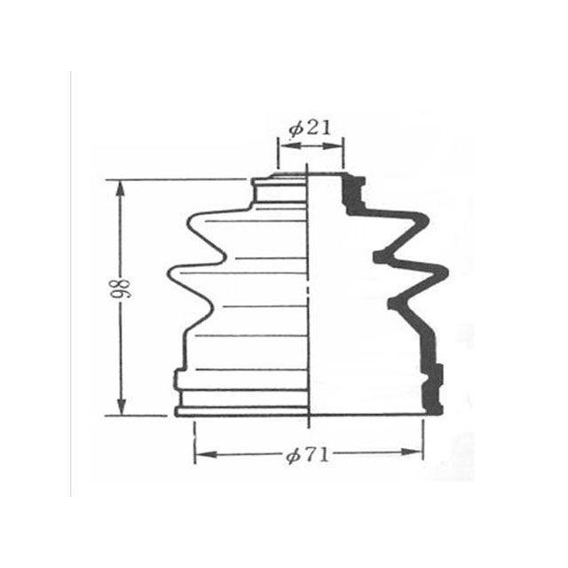 セイケン 600-00045 （SB45） ドライブシャフトブーツキット Seiken 車 自動車 : モトメガネ2号店 - 通販 ...