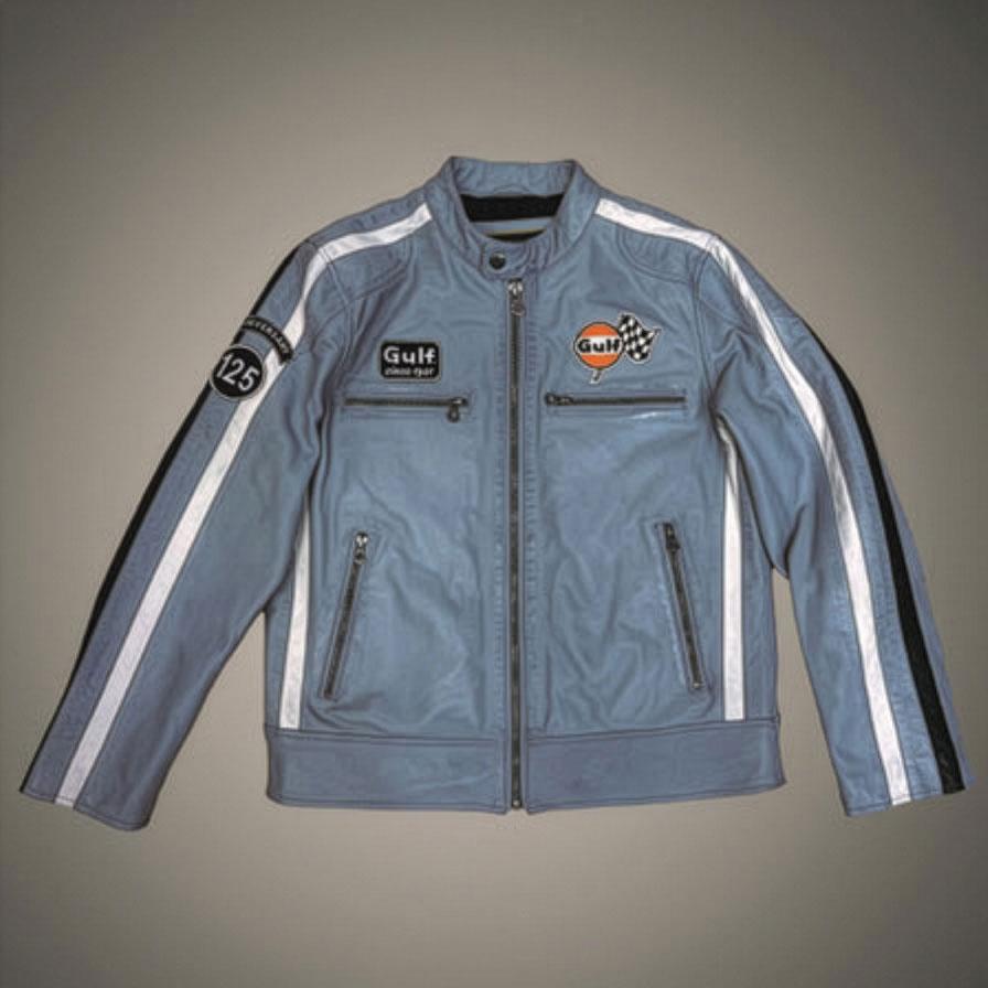 アウター ガルフ 125 ガルフレーシングジャケット 車 ウェア GULF Gulf Racing Jacket light blue ...