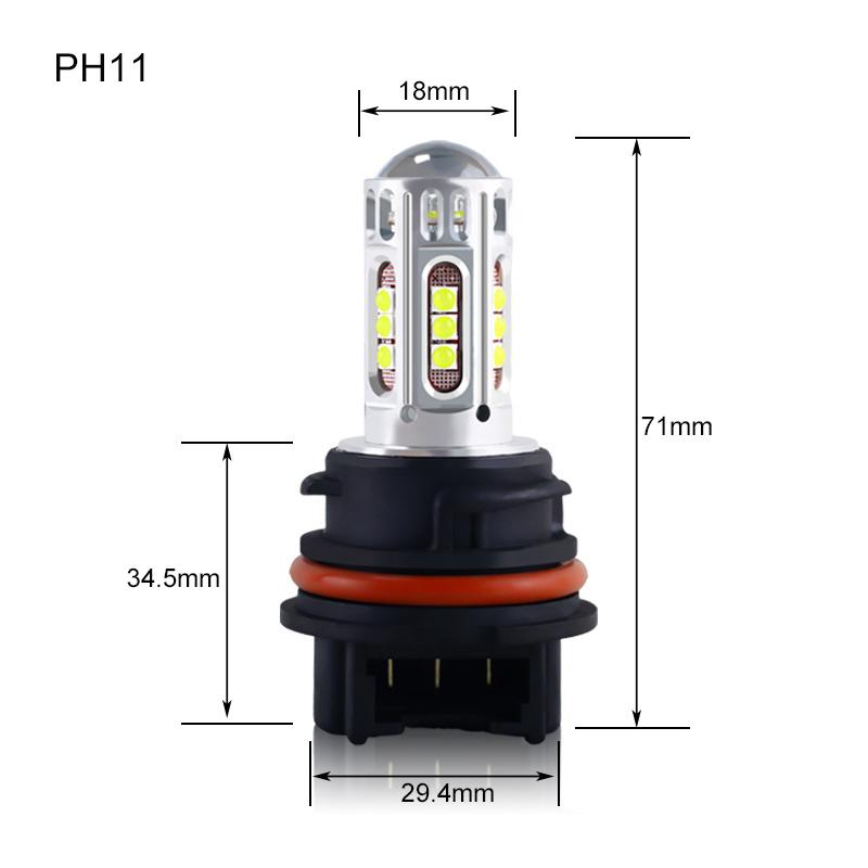 ディオ PH11 バイク LED ヘッドライト バルブ Hi/Low 切替 1個 12V 6500k ホワイト AC/DC 9-18V 2000lm 純正交換 ホンダ Dio AF62/150 ...