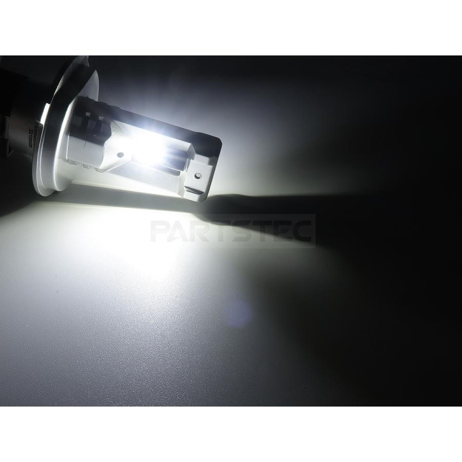 H4 LED バルブ Hi Lo 切替 左右 2個セット 6000K ホワイト 白 3570チップ 12V ヘッドライト ランプ ポン付け ...