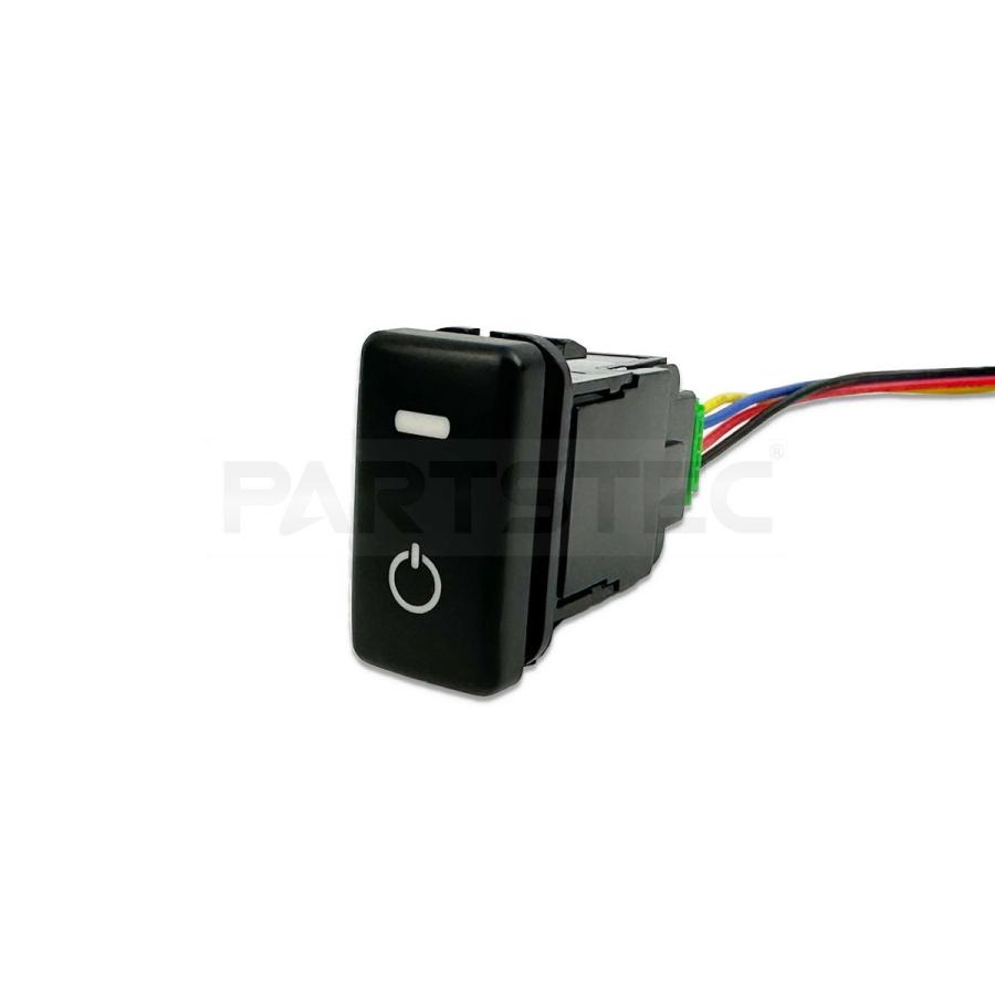 プリウス 【2個セット】トヨタ タイプB ON/OFF スイッチ スイッチホール パネル LED オレンジ アンバー 点灯 Bタイプ 後付け ...