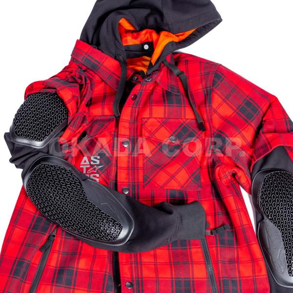 アルパインスターズ MO.ST.EQ TARTAN SHIRT モーステック タータンシャツ (3136 FLAME RED BLACK) 4300424 : 二輪用品店 MOTOSTYLE ...