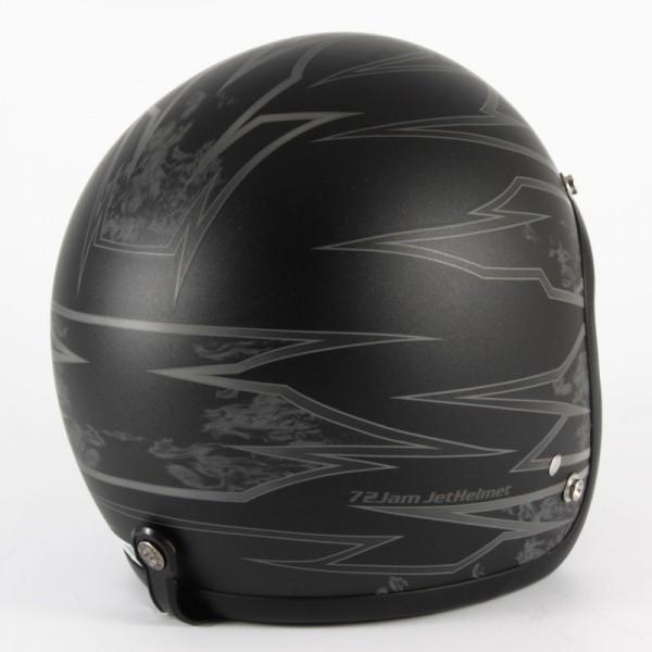 72ジャムジェットヘルメット 72JAM JET JJ-18M STING（マットブラック） ブラックベース マット仕上げ スモールジェットヘルメット : 二輪用品店 MOTOSTYLE ...