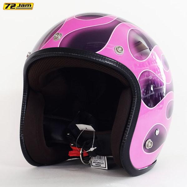 72JAM JET HELMET Helmet JCP-44 FLAMES ミスティーバイオレットベース グロス仕上げ Sサイズ(55-57cm未満) : 二輪用品店 MOTOSTYLE ...