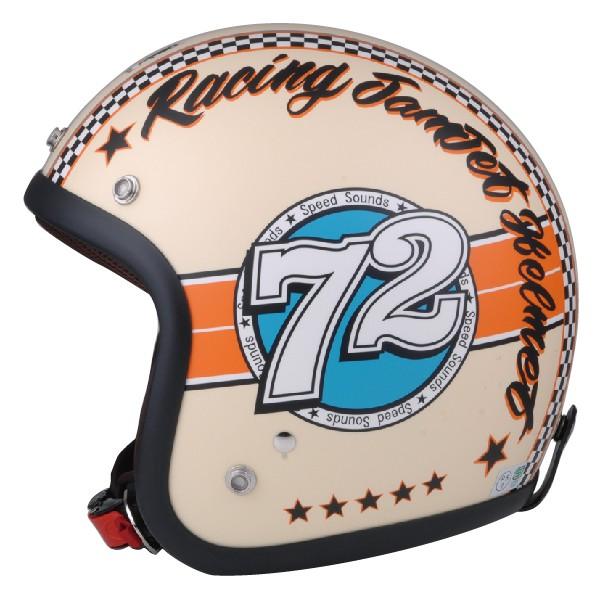 72JAM JET HELMET JJ-04M SPEED SOUND（アイボリー） MAT アイボリーベース マット仕上げ スモールジェットヘルメット : 二輪用品店 MOTOSTYLE ...