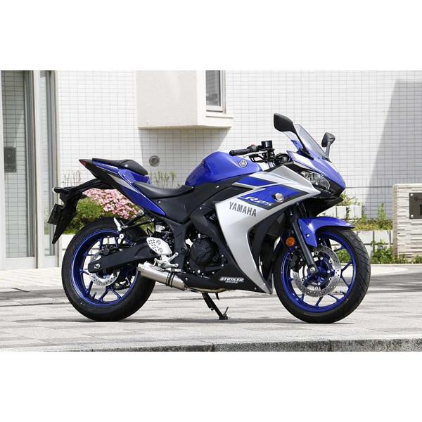 STRIKER ストライカー ストリートコンセプト フルEXマフラー 【-23 YZF-R25/ABS 2-1STD ステン/チタン ...
