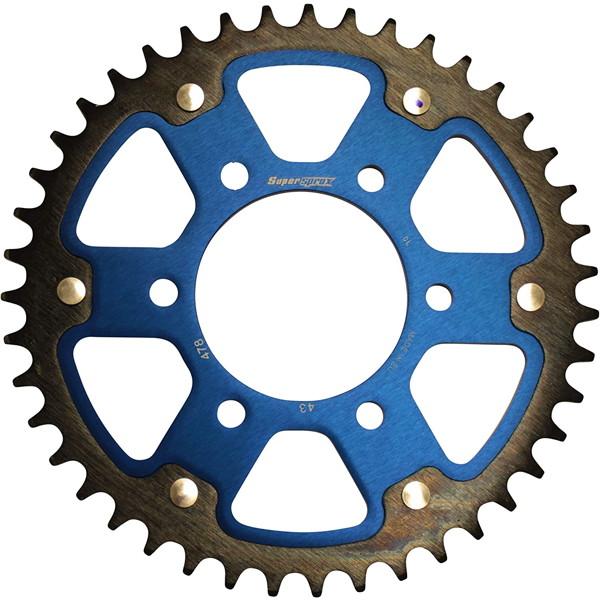 スーパースプロックス(Supersprox) バイク用 ドリブン スプロケット リア ステルス(STEALTH) アルミ&スチール 43T ...