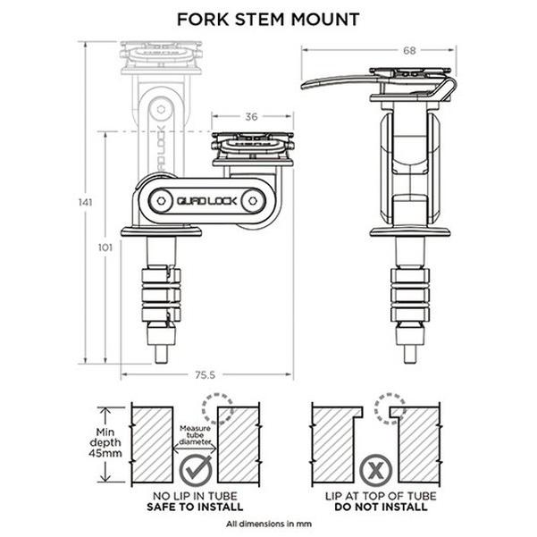 QUAD LOCK フォークステムマウント QLM-FSM : 二輪用品店 MOTOSTYLE - 通販 - Yahoo!ショッピング