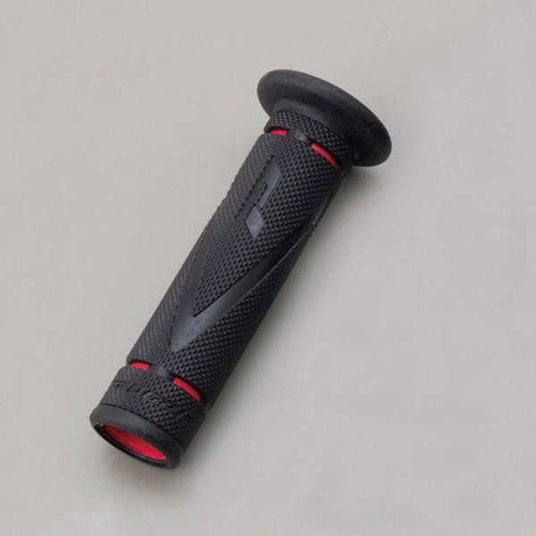 PRO-GRIP スーパーバイクグリップ #838 ブラック/レッド （エンド貫通／耐震GEL／122mm） 98152 : 98152 ...