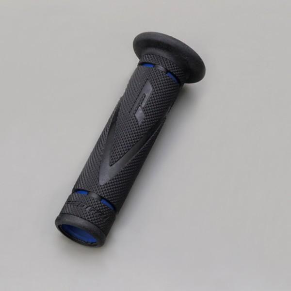 DAYTONA（デイトナ） PRO-GRIP スーパーバイクグリップ #838 ブラック/ブルー （エンド貫通／耐震GEL／122mm ...