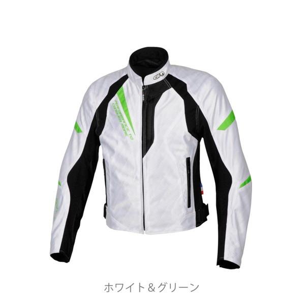 elf エルフ（elf） EJ-S113 スフィーダ ジャケット White/Green 春夏モデル : 二輪用品店 MOTOSTYLE - 通販 - Yahoo!ショッピング