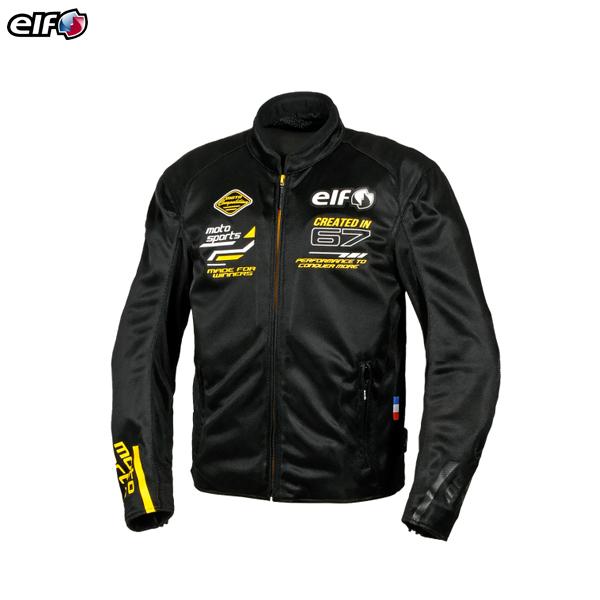elf エルフ（ELF） EJ-S121 エオリアメッシュジャケット Black&Yellow 【2025春夏モデル】 : 二輪用品店 MOTOSTYLE - 通販 - Yahoo!ショッピング