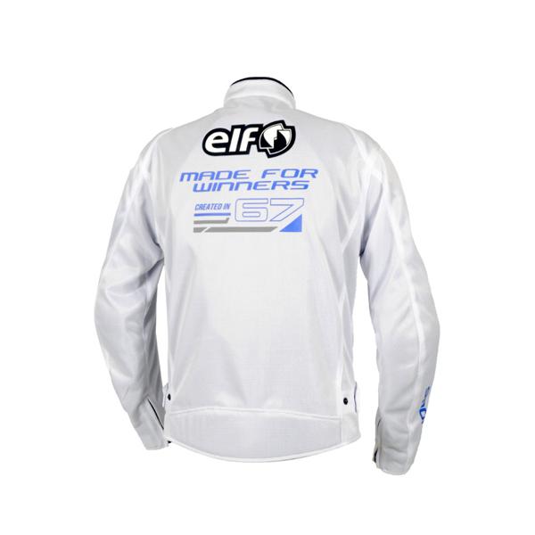 elf エルフ（ELF） EJ-S121 エオリアメッシュジャケット White&Blue 【2025春夏モデル】 : 二輪用品店 MOTOSTYLE - 通販 - Yahoo!ショッピング