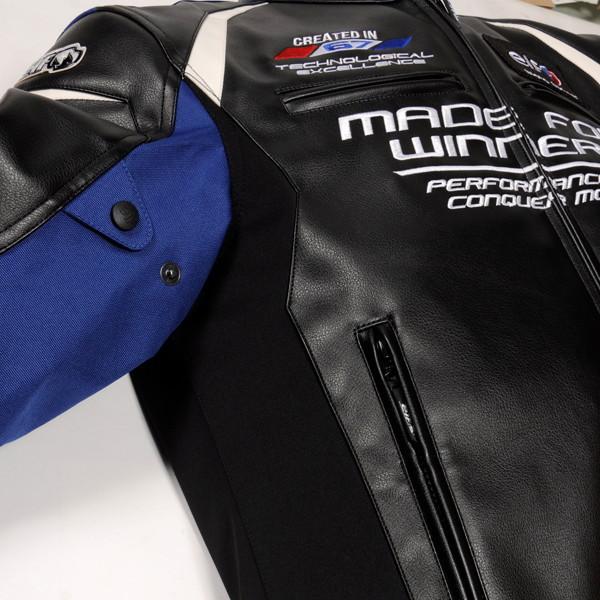 エルフ（elf） EJ-W108 エヴォルツィオーネPUレザージャケット （レディースサイズ） Blue : 二輪用品店 MOTOSTYLE - 通販 - Yahoo!ショッピング