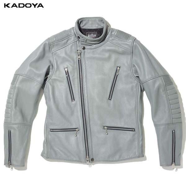 カドヤ カドヤ(KADOYA) K'S LEATHER (ケーズレザー) バイク用 レザージャケット REP グレー 1644 3L : 二輪用品店 MOTOSTYLE - 通販 ...