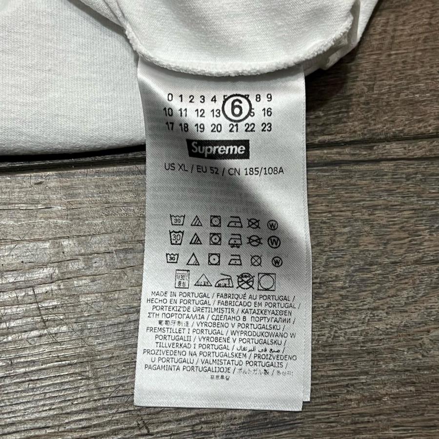 Supreme（シュプリーム） × MM6 エムエムシックス 24SS Box Logo Tee ボックスロゴ Tシャツ ホワイト XL ...